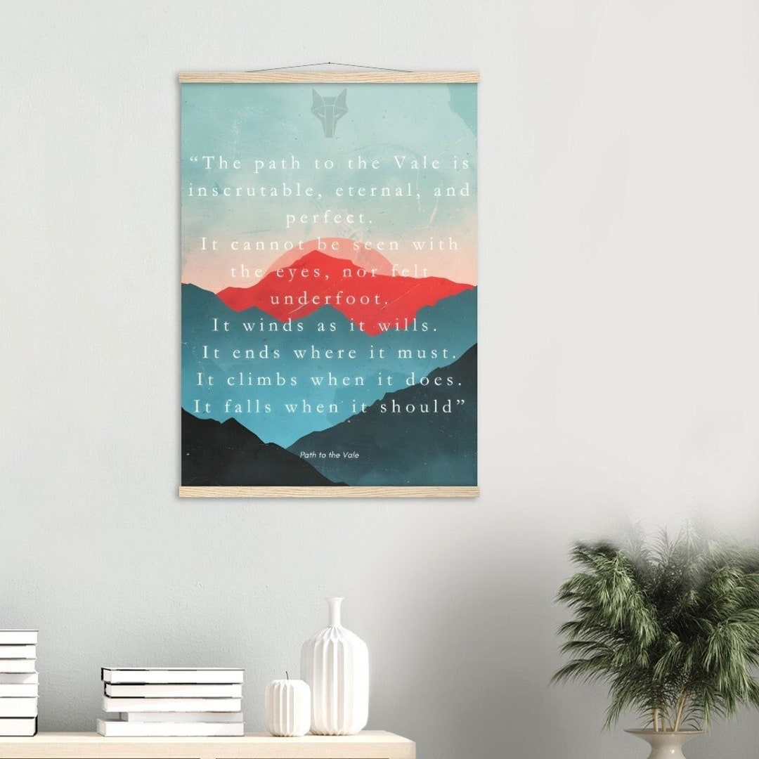 Darrow Quote Poster Red Rising Path to the Vale, Bierce Brown Quote Art ...