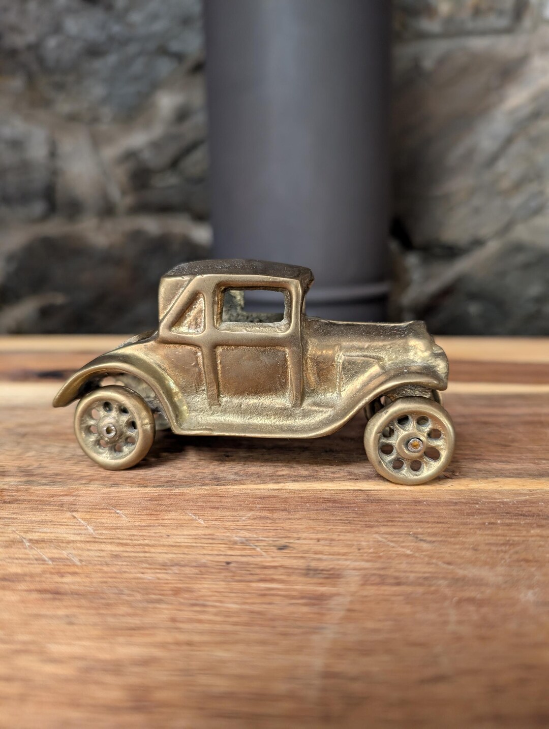 Vintage Brass Model T Figurine-handmade Brass Toy-vintage Model T-shelf ...