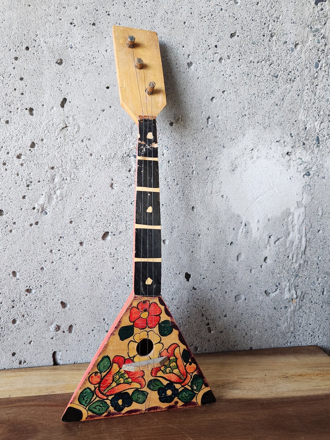Vintage Russian Balalaika Wooden Folk Musical Musical Instrument Toy ...