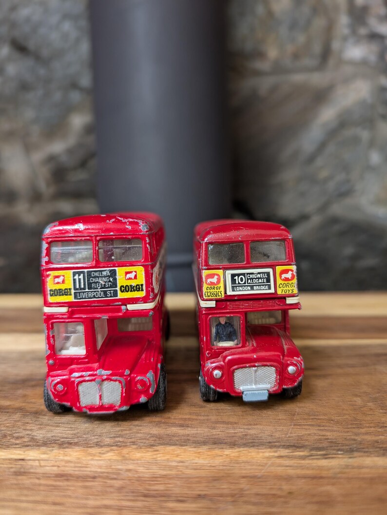 Vintage Corgi London Transport "route Master" 468 & 469-collectible ...