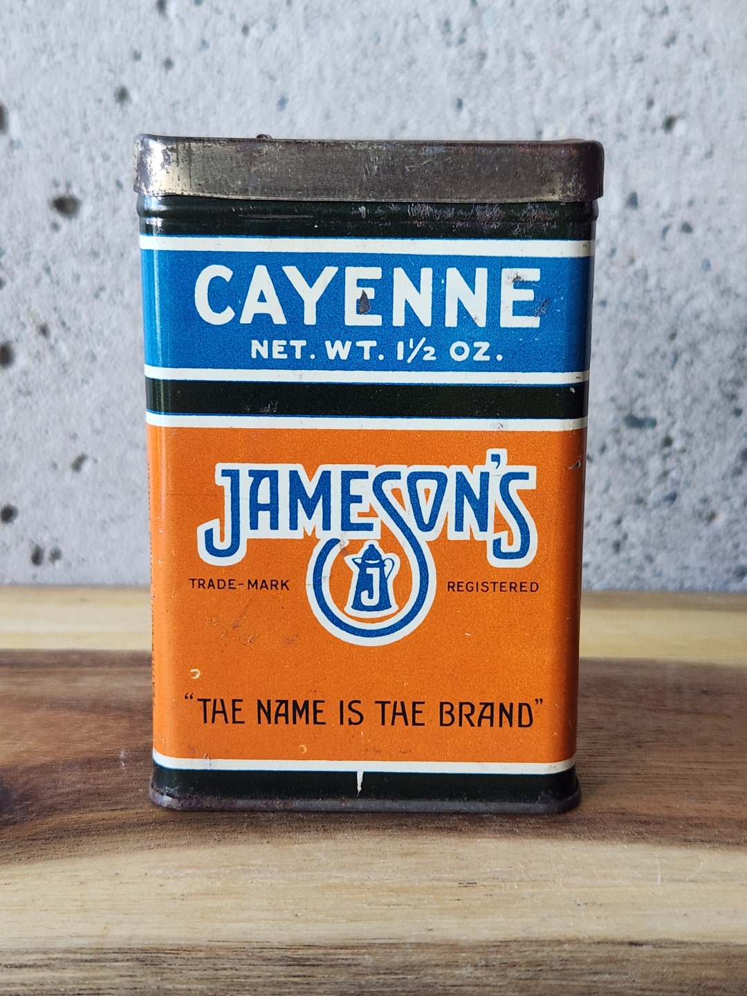 Vintage W.A Jameson Cayenne Tin-victoria Bc-tin Collector-tin ...