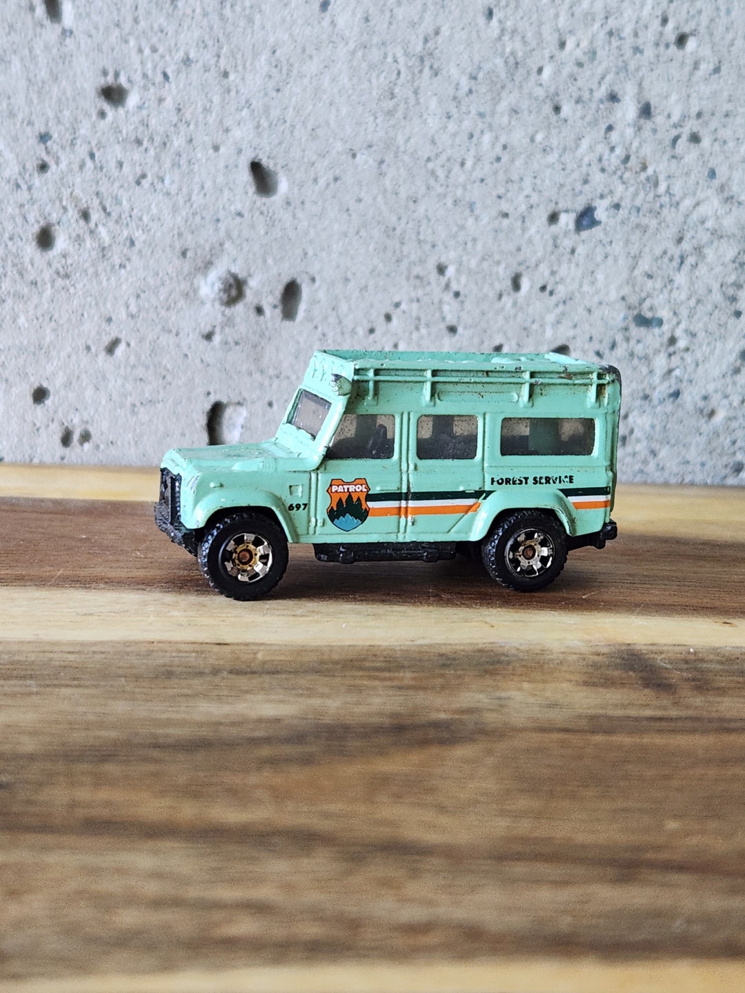 Vintage 1997 Matchbox Land Rover Defender-forest Service Patrol Series ...