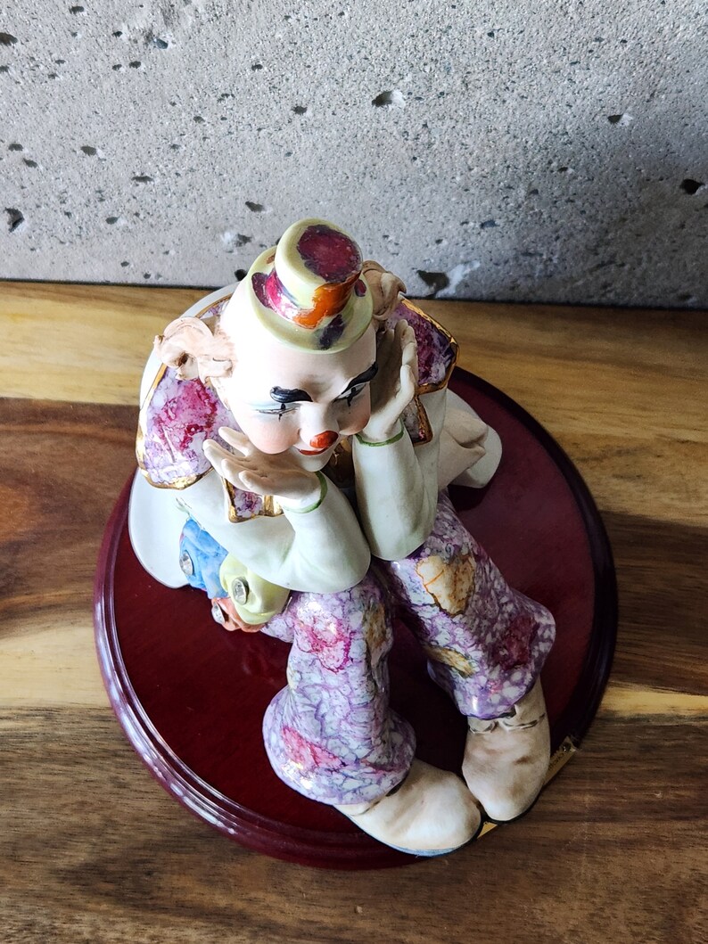 Vintage Vittorio Sabadin Porcelain Clown-hand Made & Hand Painted-rare ...