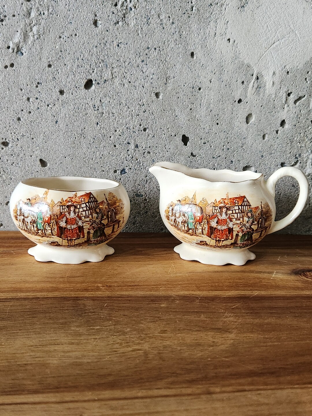 Vintage Lancaster Sandland Ltd. Sugar Bowl & Creamer-vintage A English ...