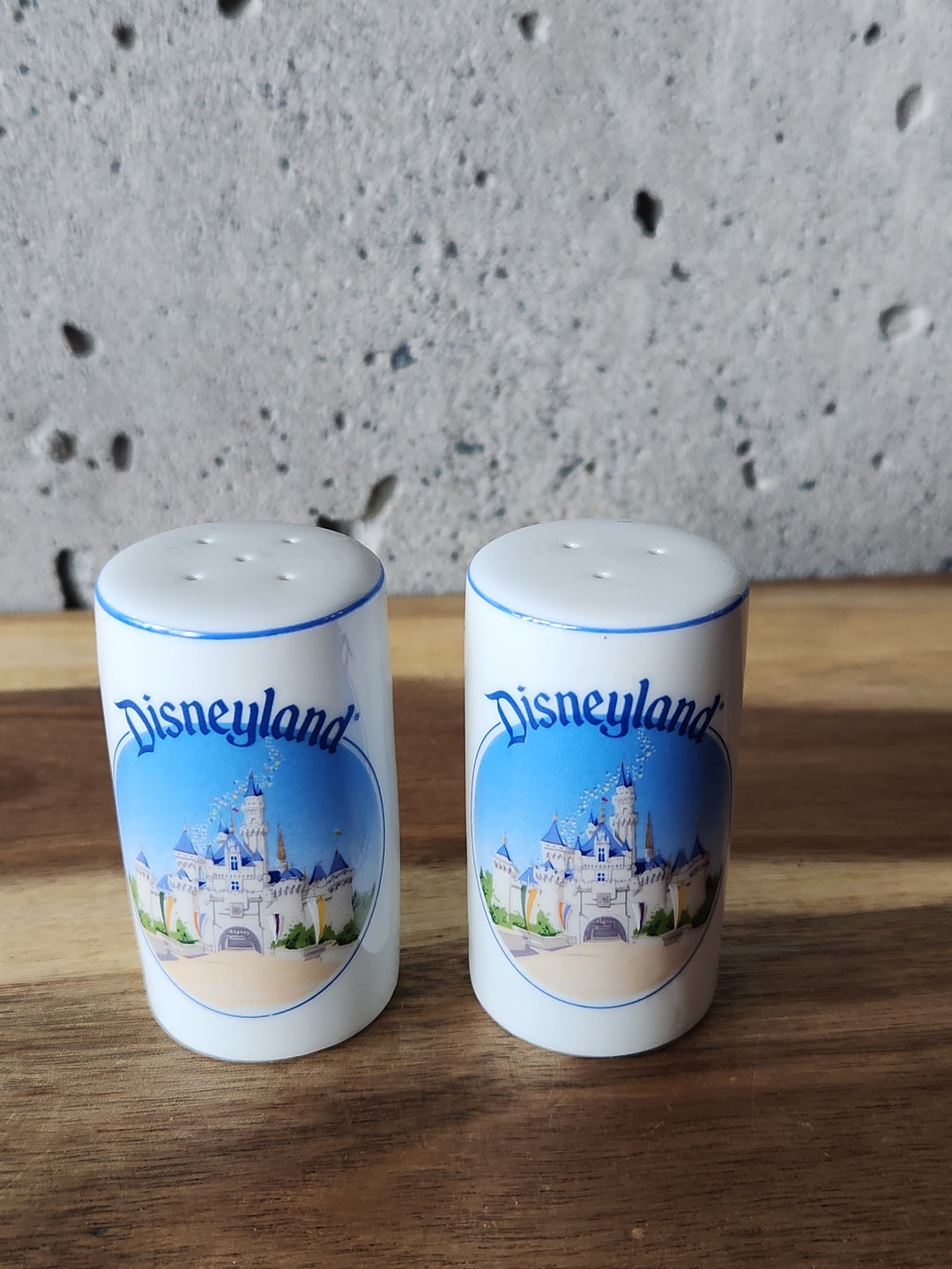 Vintage Disneyland Porcelain Salt & Pepper Shakers-collectible Disney ...