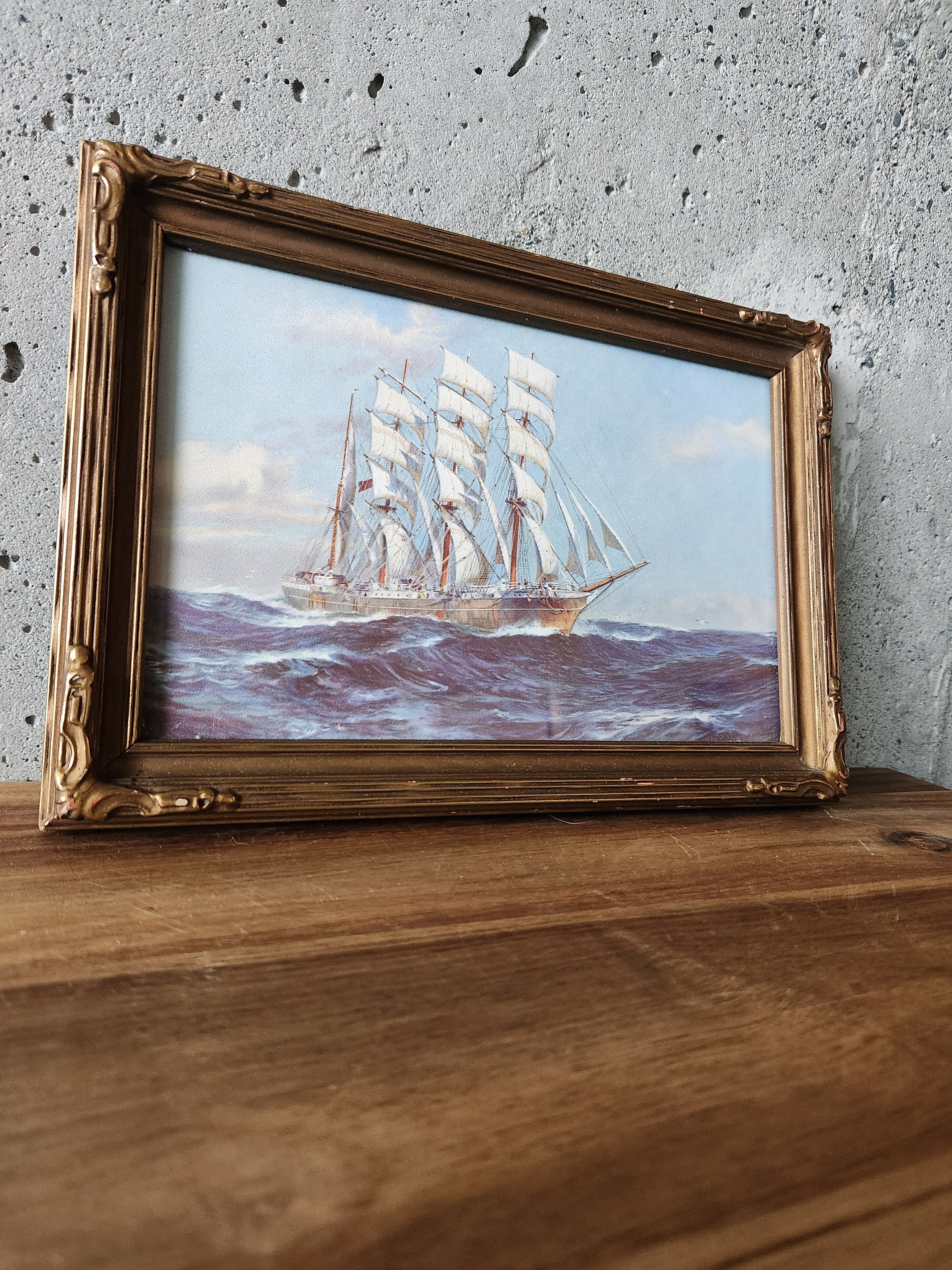 Vintage Print of British Ship "the Garthpool"-wall Decor-wall Hanging ...