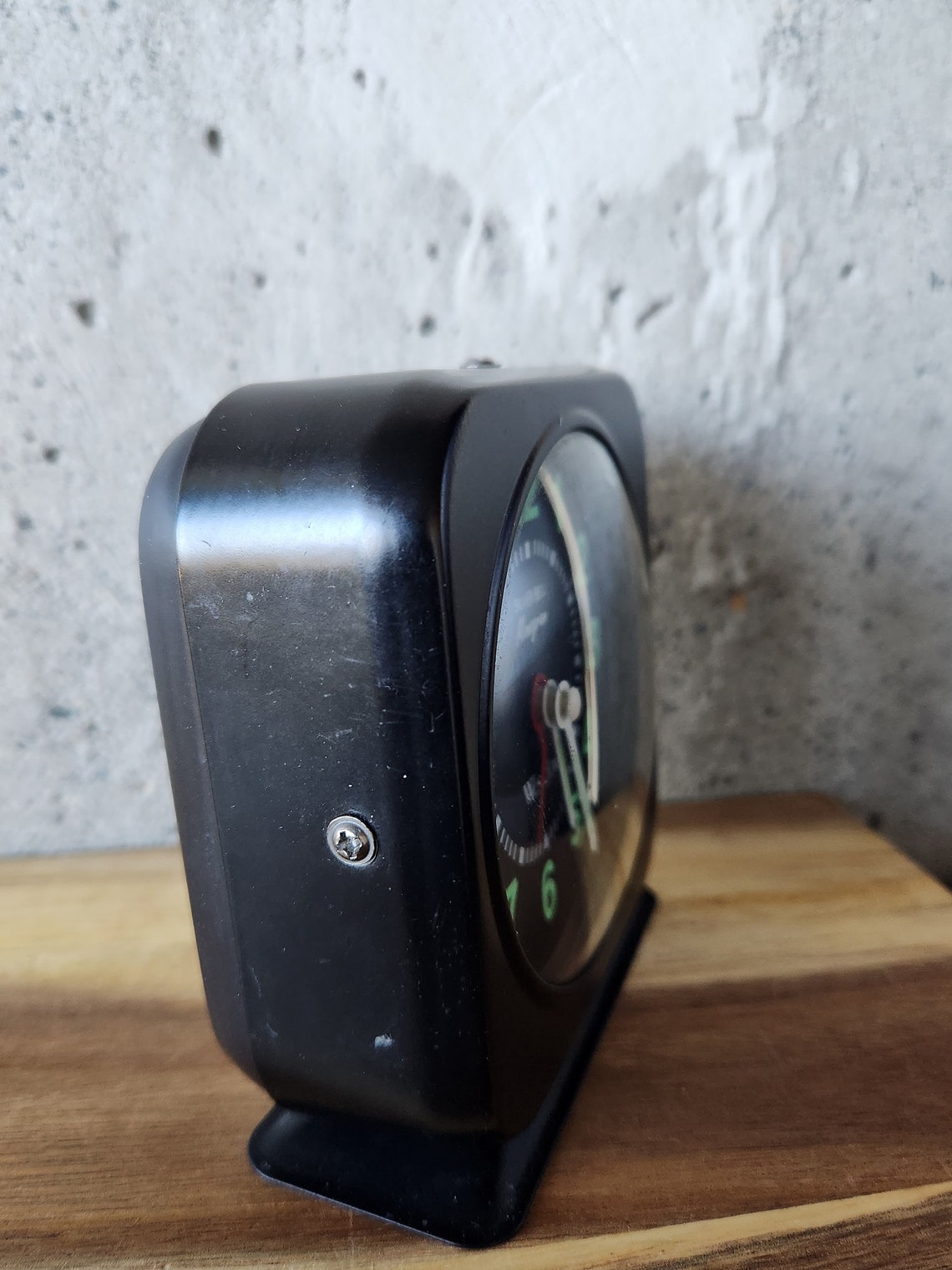 Vintage Westclox Silver Bell Monogram Metal Alarm Clock-wind up Alarm ...