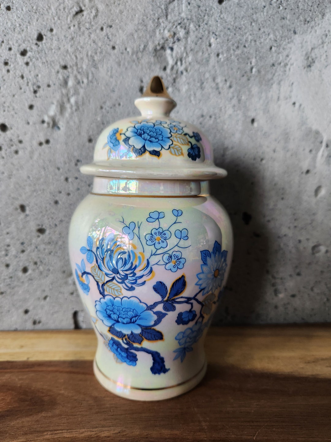 Vintage Sadler Ginger Jar/tea Caddy-vintage Sadler-lustreware-bright ...
