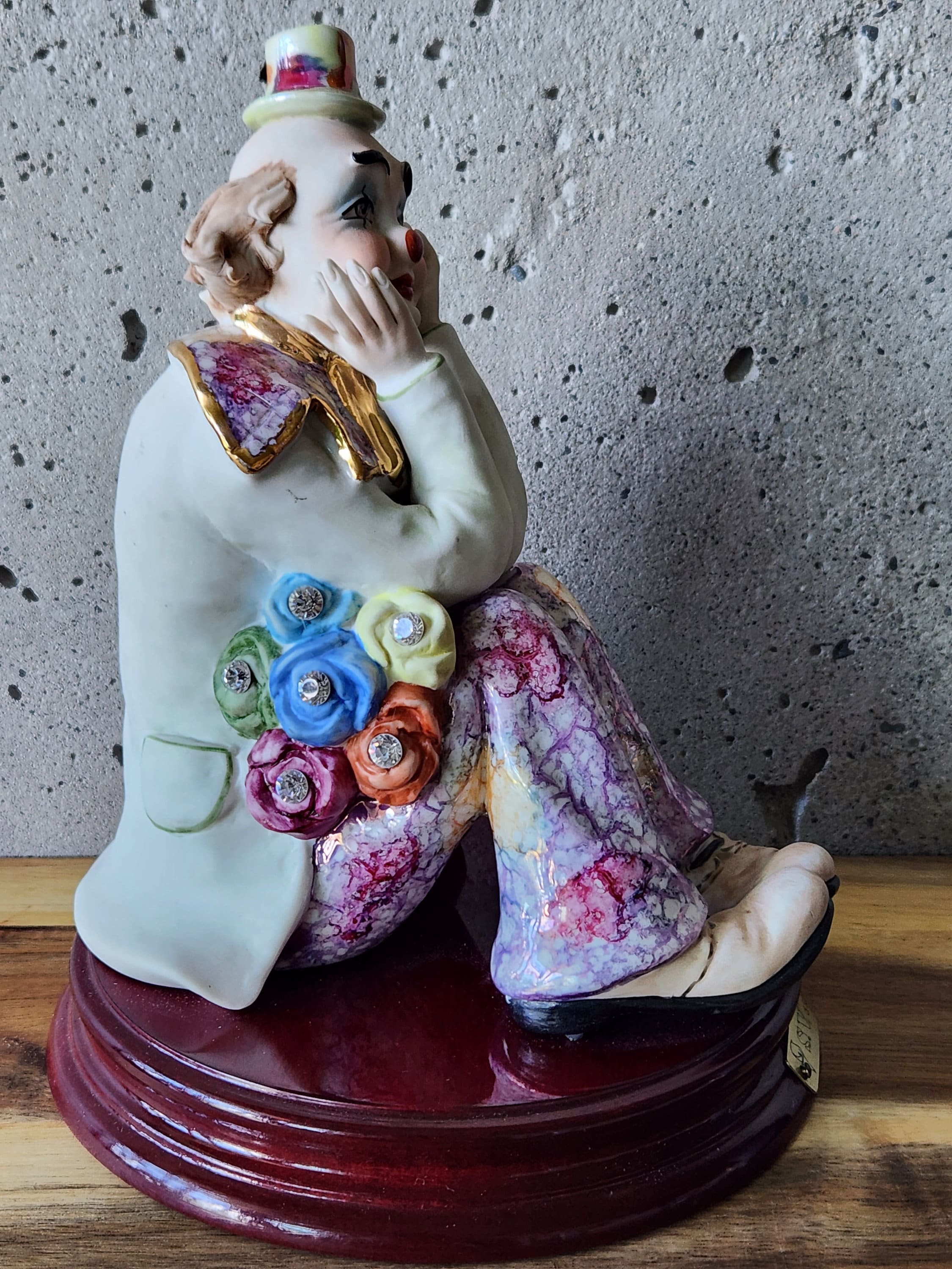 Vintage Vittorio Sabadin Porcelain Clown-hand Made & Hand Painted-rare ...