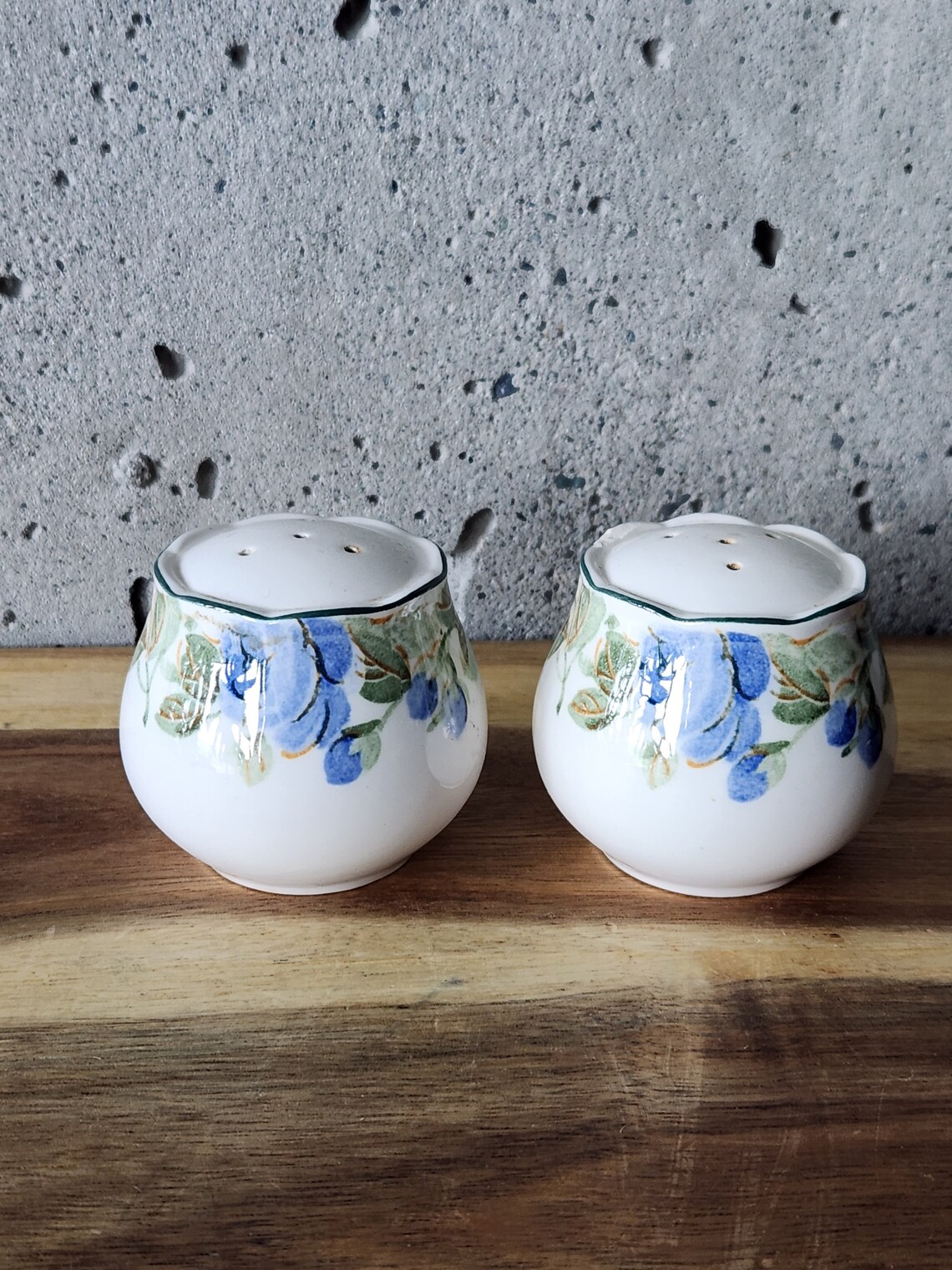 Vintage Nikko Salt & Pepper Shakers-floral Design-made in Japan ...