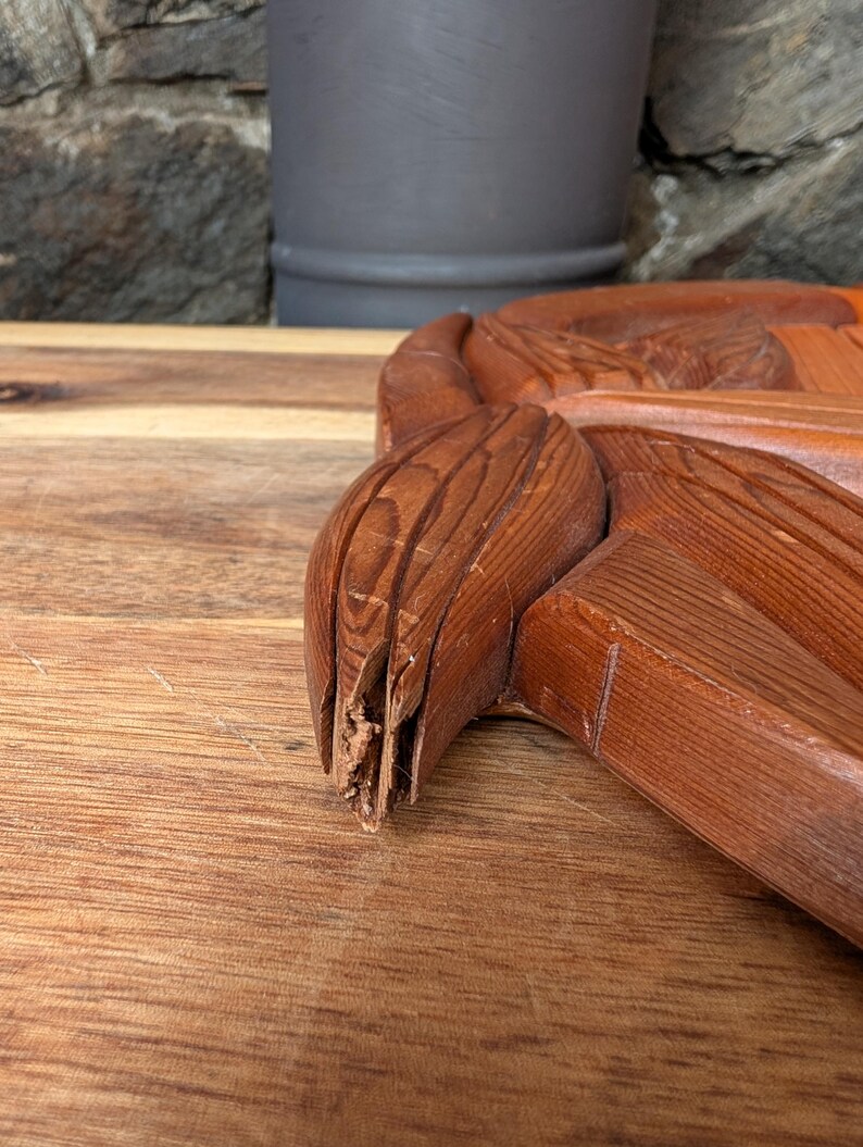 Vintage Intarsia Woodart-hummingbird Design-unique Woodart-wall Decor ...