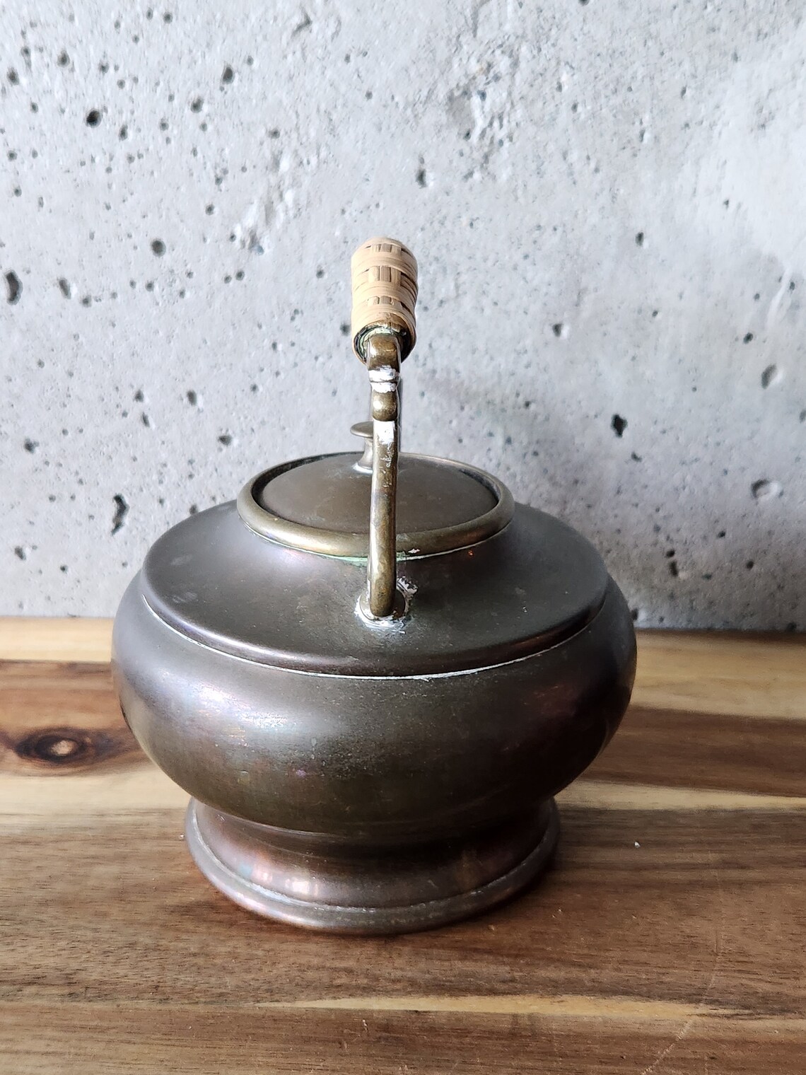 Vintage Copper & Brass Teapot-antique Tea Kettle-rustic-copper Tea ...