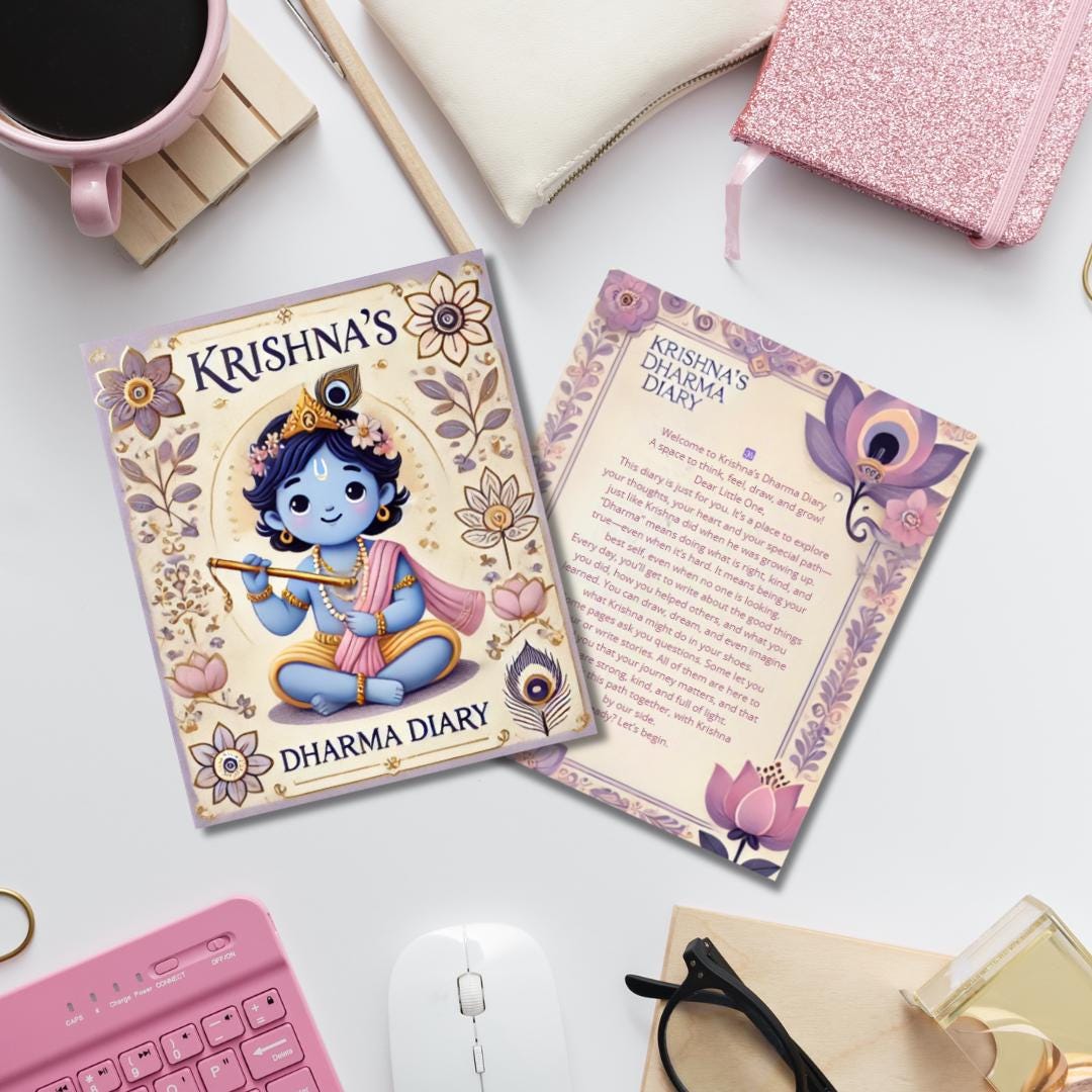Krishna’s Dharma Diary | 7-day Printable Journal for Kids | Hindu ...