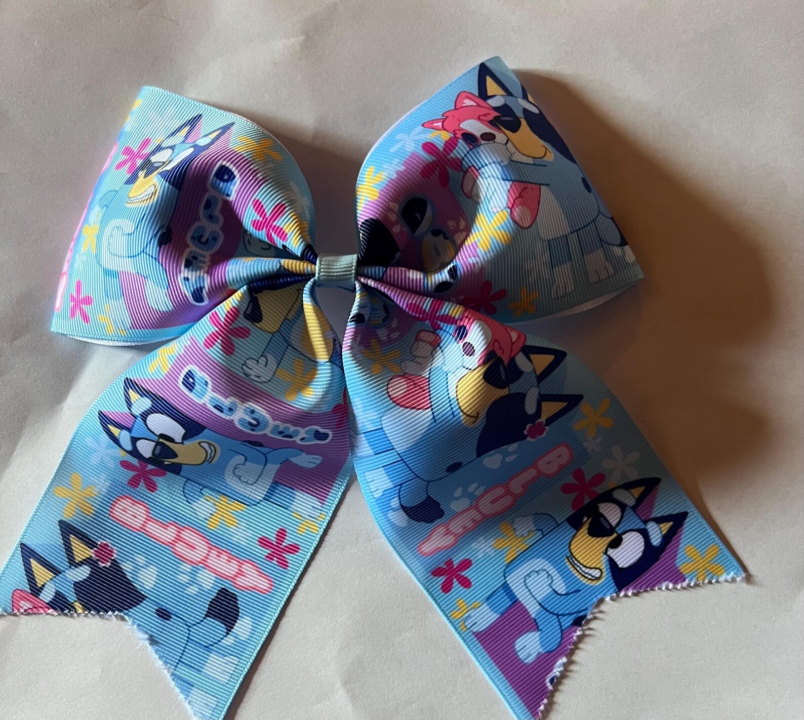 Bluey Cheer Style Hairbow - Etsy