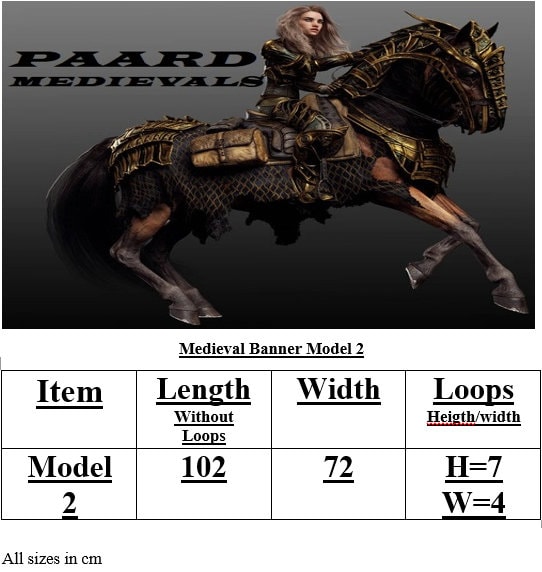Medieval/larp Banner Model 2 - Etsy