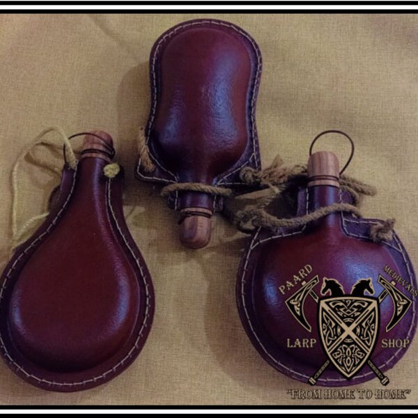 Medieval Leather Bottle - Etsy