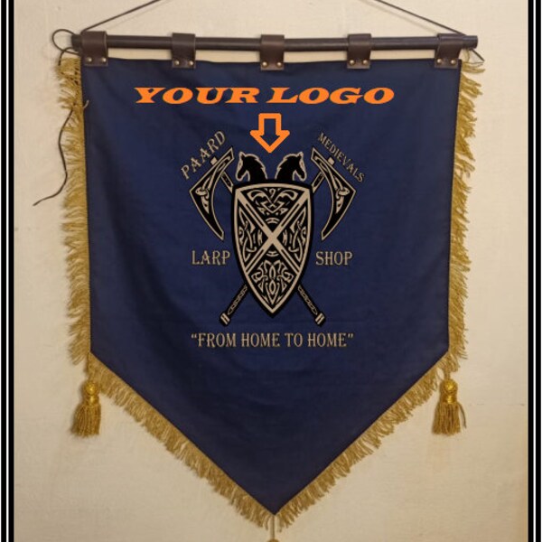 Medieval Banner Custom Logo - Etsy UK