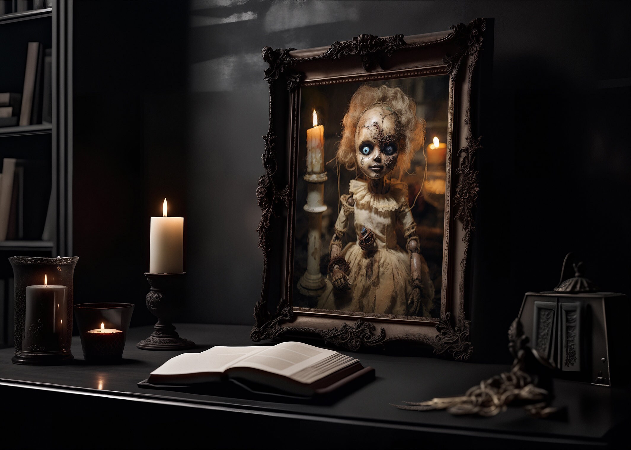 Scary Doll Art Dark Art Photo Creepy Dolly Art Prints Halloween Art ...