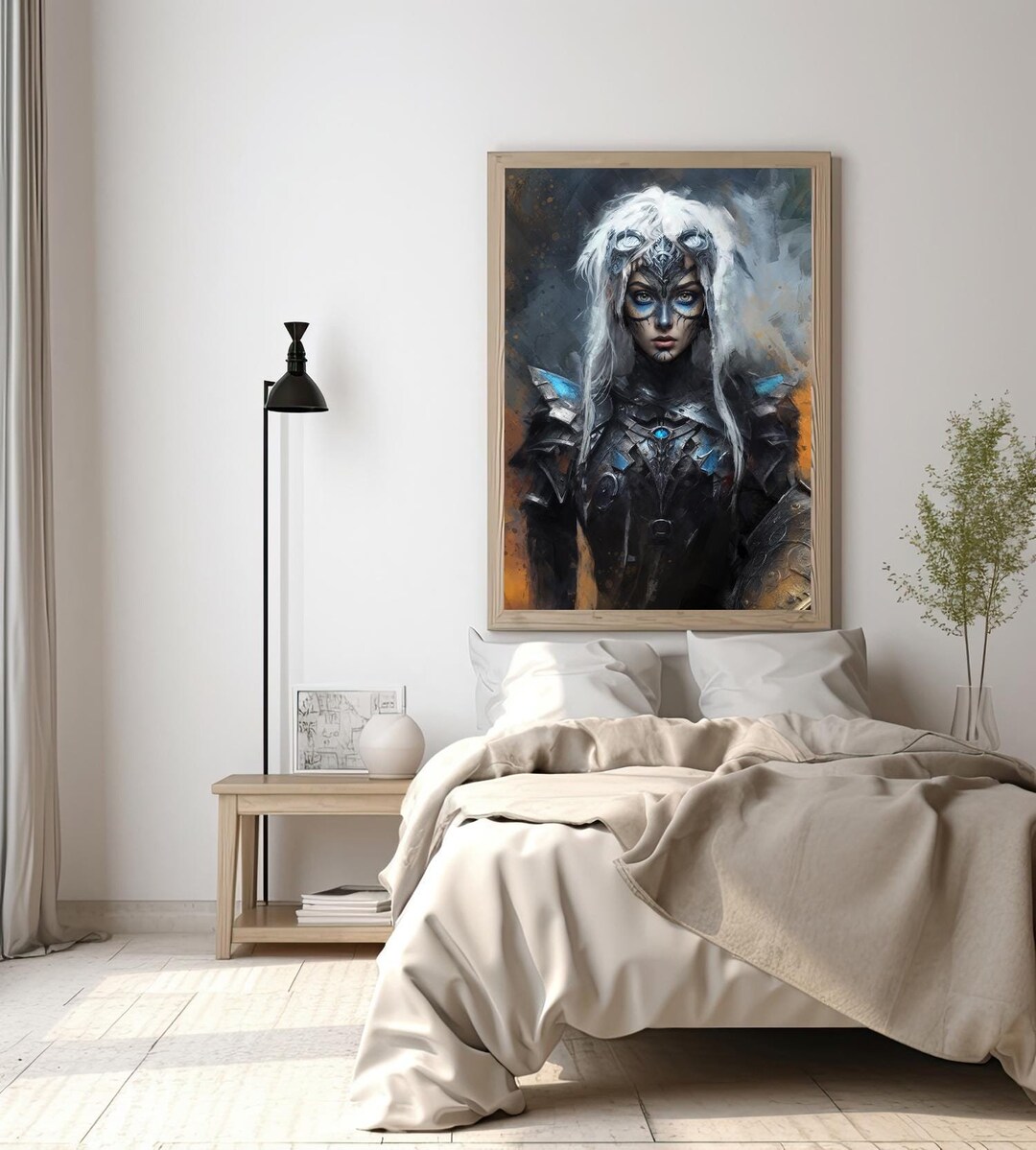 Viking Wall Art Valkyrie Prints Female Power Portrait Art Woman Art ...