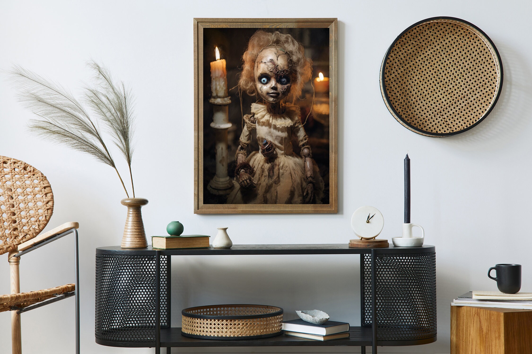 Scary Doll Art Dark Art Photo Creepy Dolly Art Prints Halloween Art Print Photo Doll Spooky ...