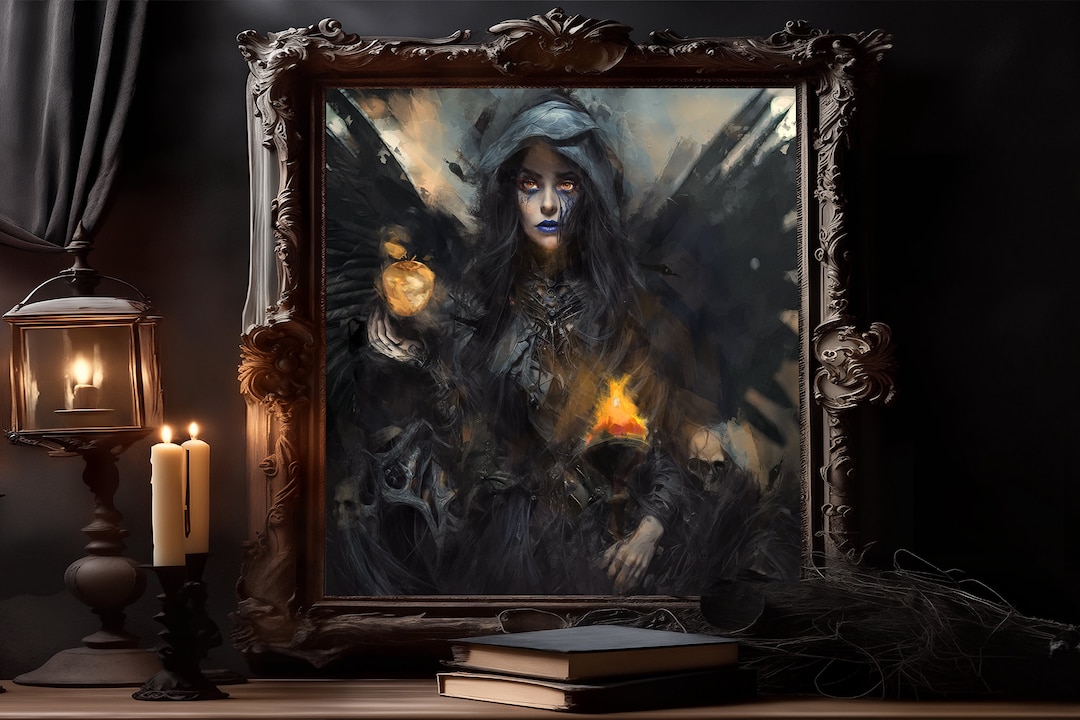 Mythology Wall Art Eris Goddesses Woman Power Print Fantasy Art Print ...