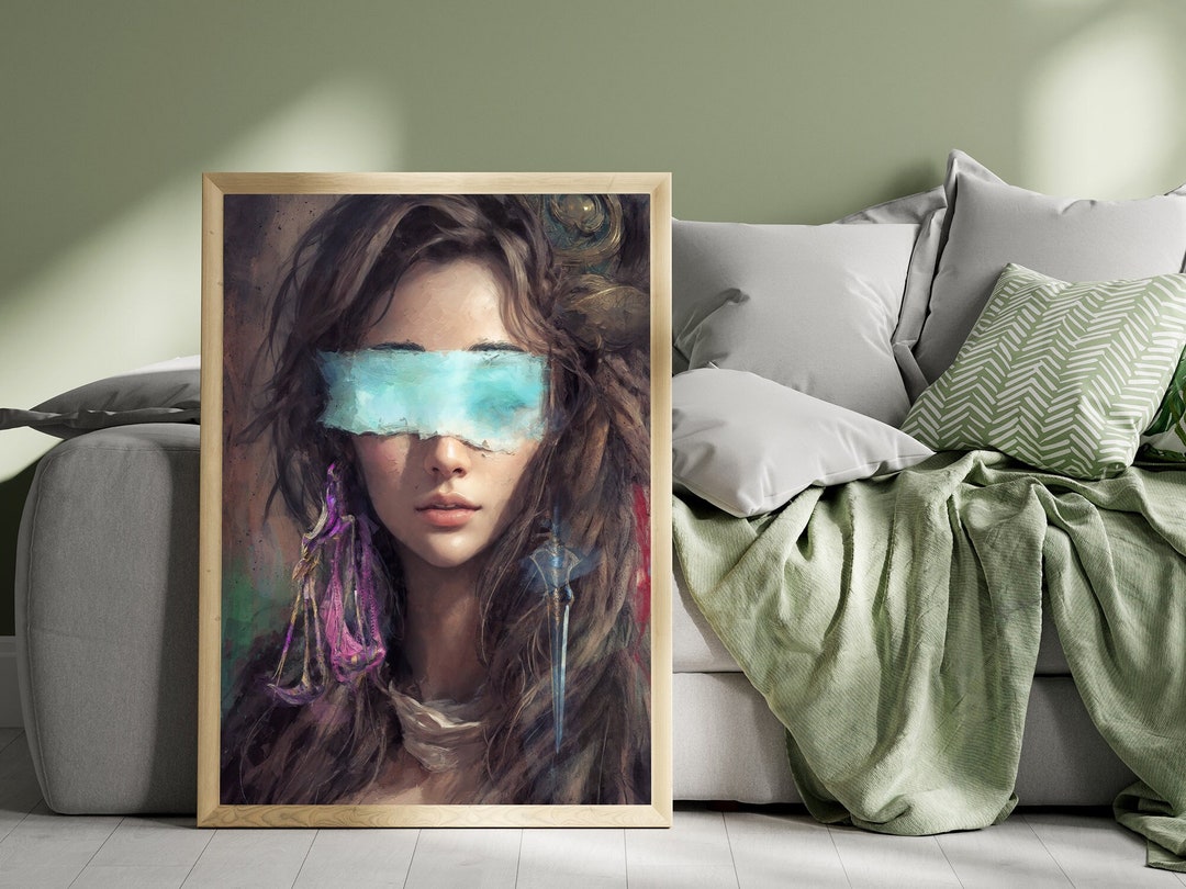 Themis Woman Art Print Fantasy Woman Art Woman Decor Mythology Prints ...