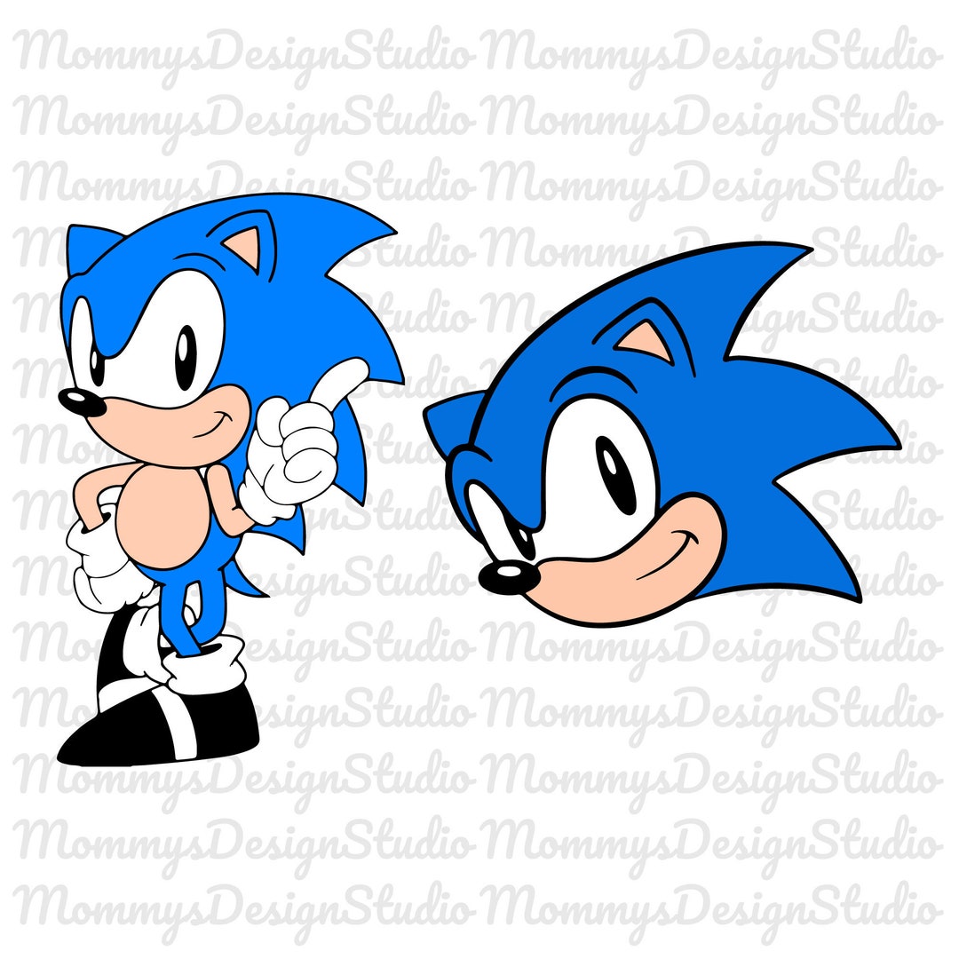 Sonic the Hedgehog SVG, Sonic SVG, Layered Sonic SVG, Sonic Face Svg ...