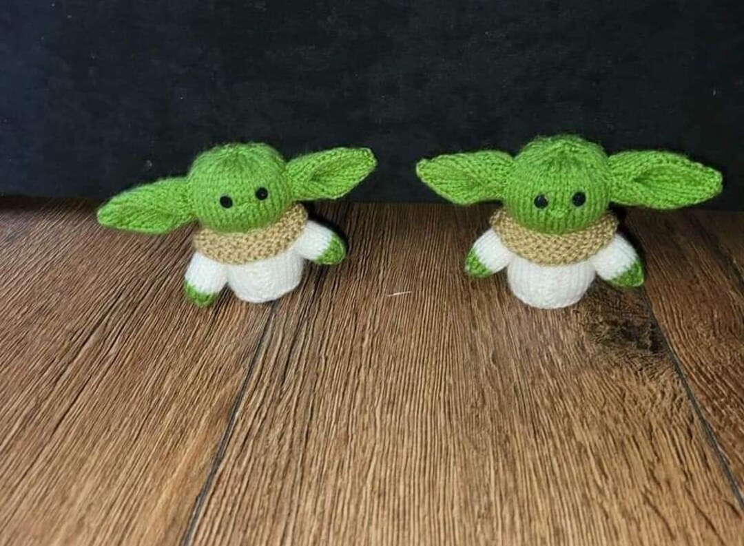 Knitted Inspired Baby Yoda Teddy - Etsy