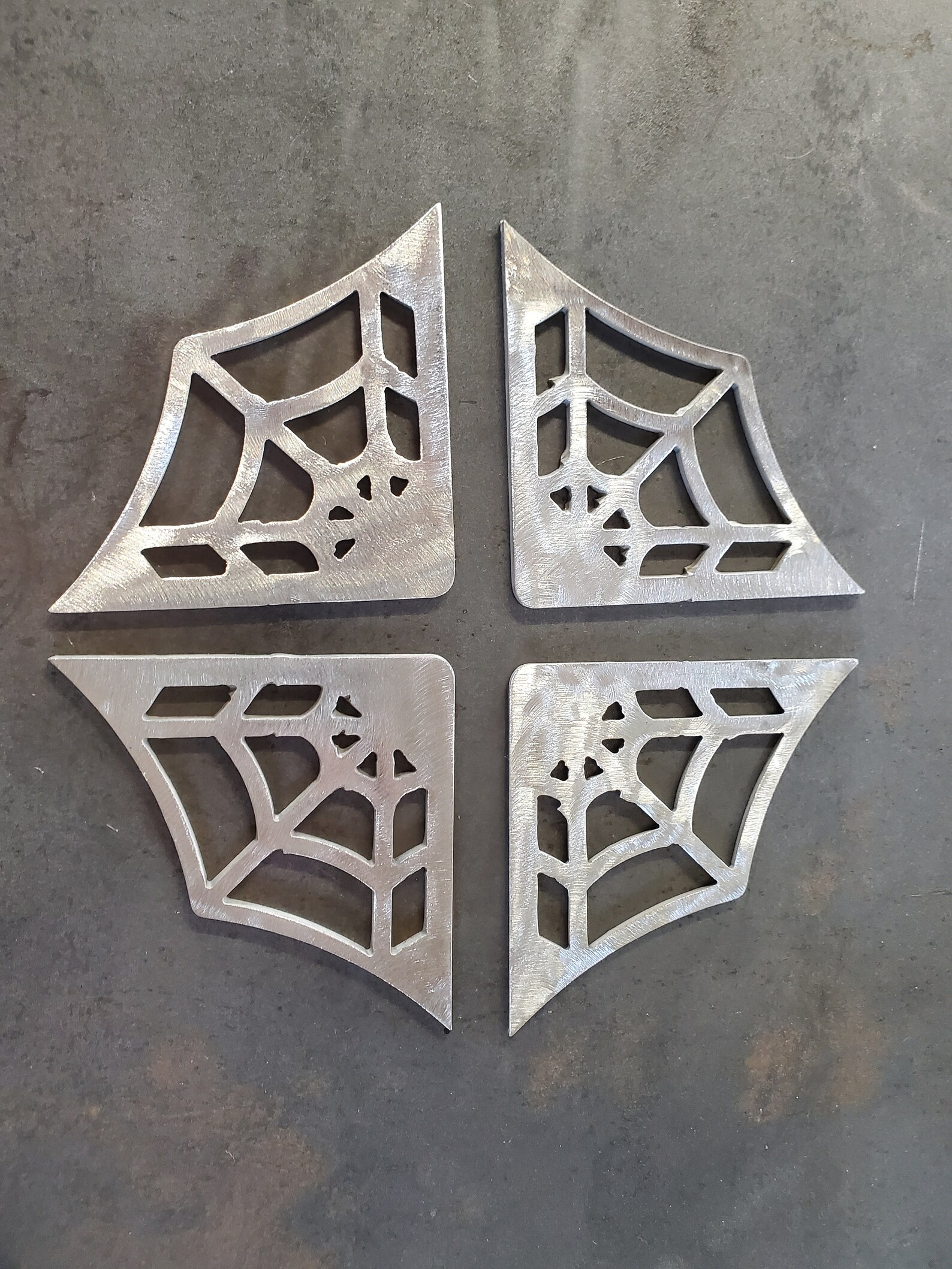 4pc Spider Web Gussets, Fabrication Gusset, Metal Rollcage Gusset ...