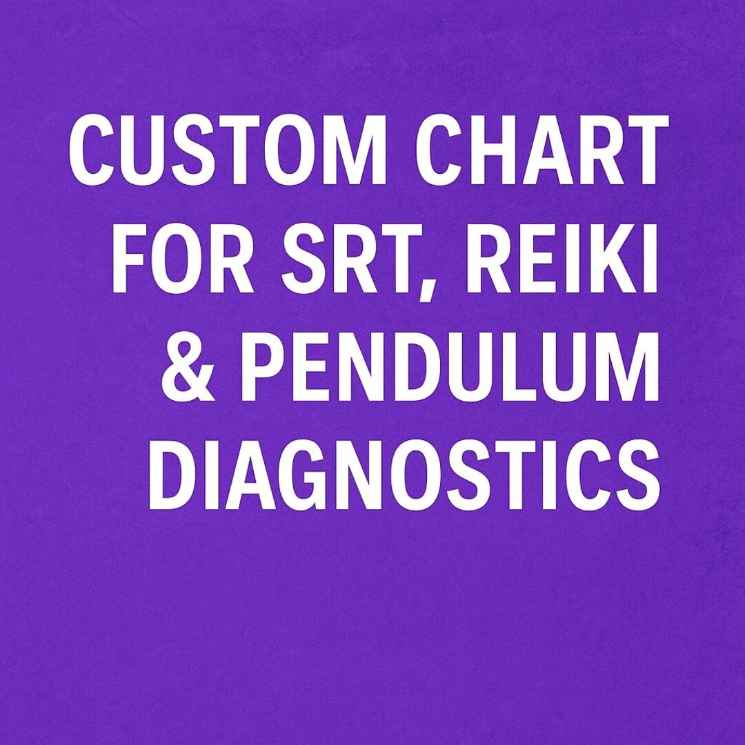 Custom Chart for SRT, Reiki & Pendulum Diagnostics - Etsy