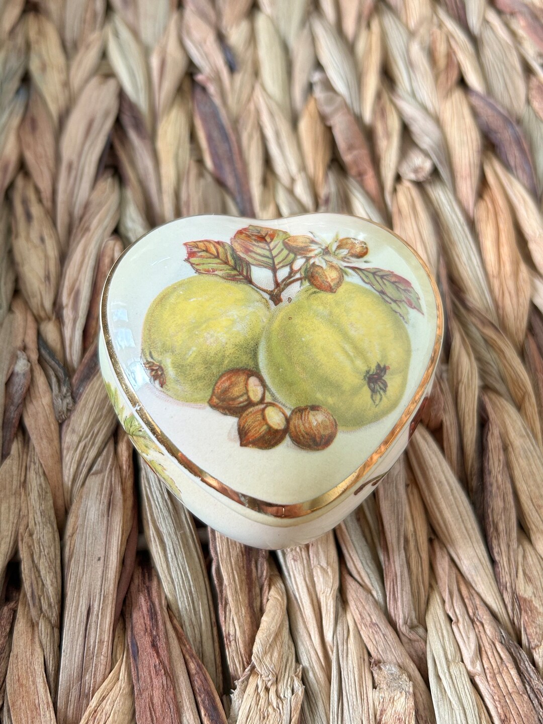 Royal Worcester Palissy Pottery Jewellery Ring Trinket Dish Pot 1970s ...