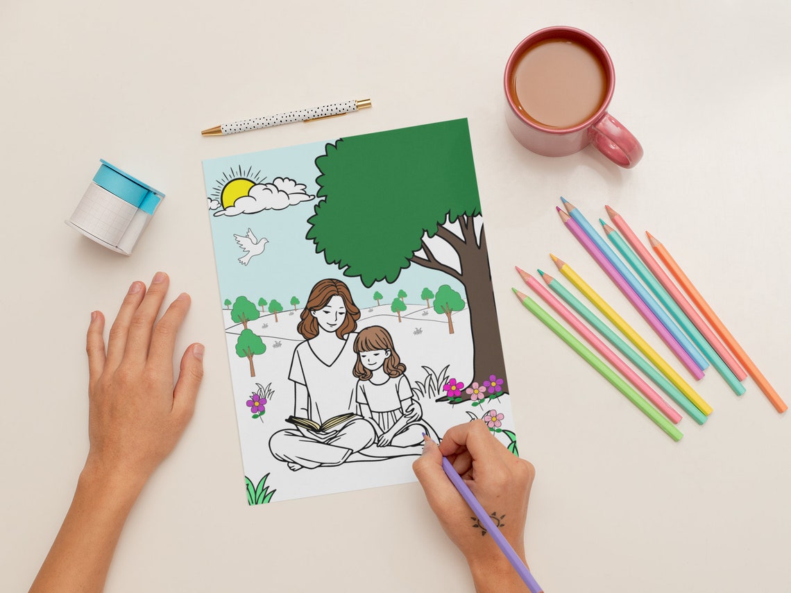 Printable Family Coloring Pages, Family Day Coloring, Happy Family ...
