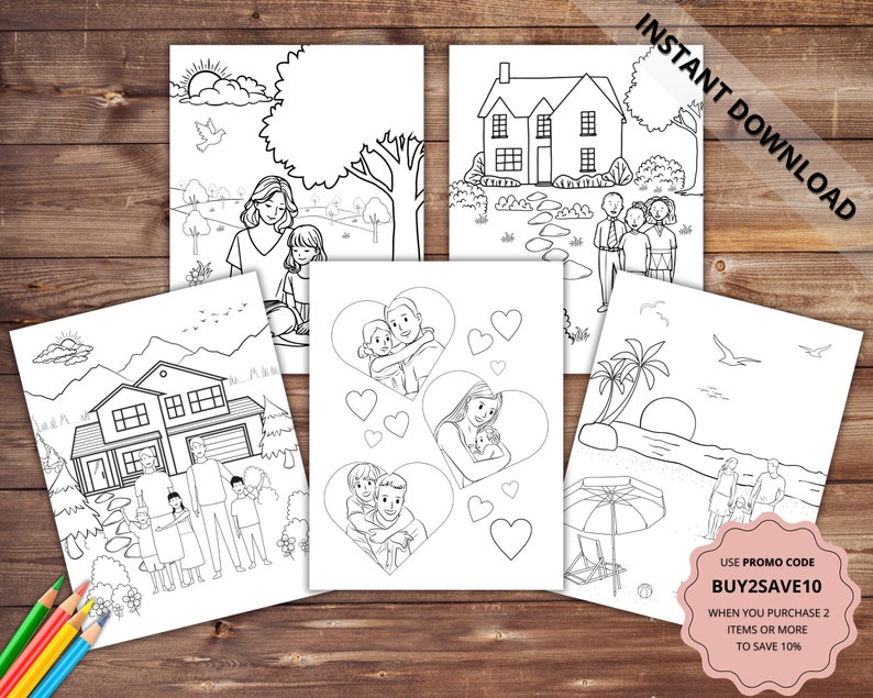 Printable Family Coloring Pages, Family Day Coloring, Happy Family ...