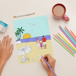 Printable Family Coloring Pages, Family Day Coloring, Happy Family ...