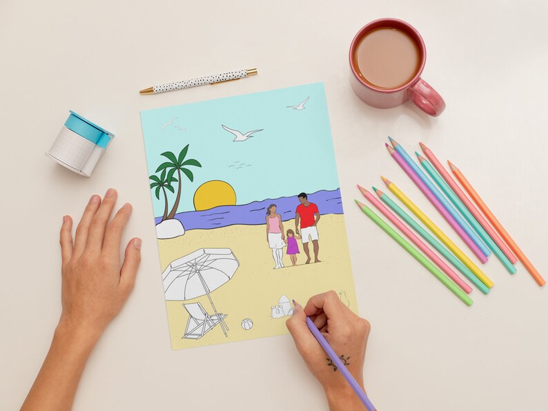 Printable Family Coloring Pages, Family Day Coloring, Happy Family ...