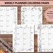 Printable Weekly Planner With Coloring, Coloring Planner, Coloring for ...