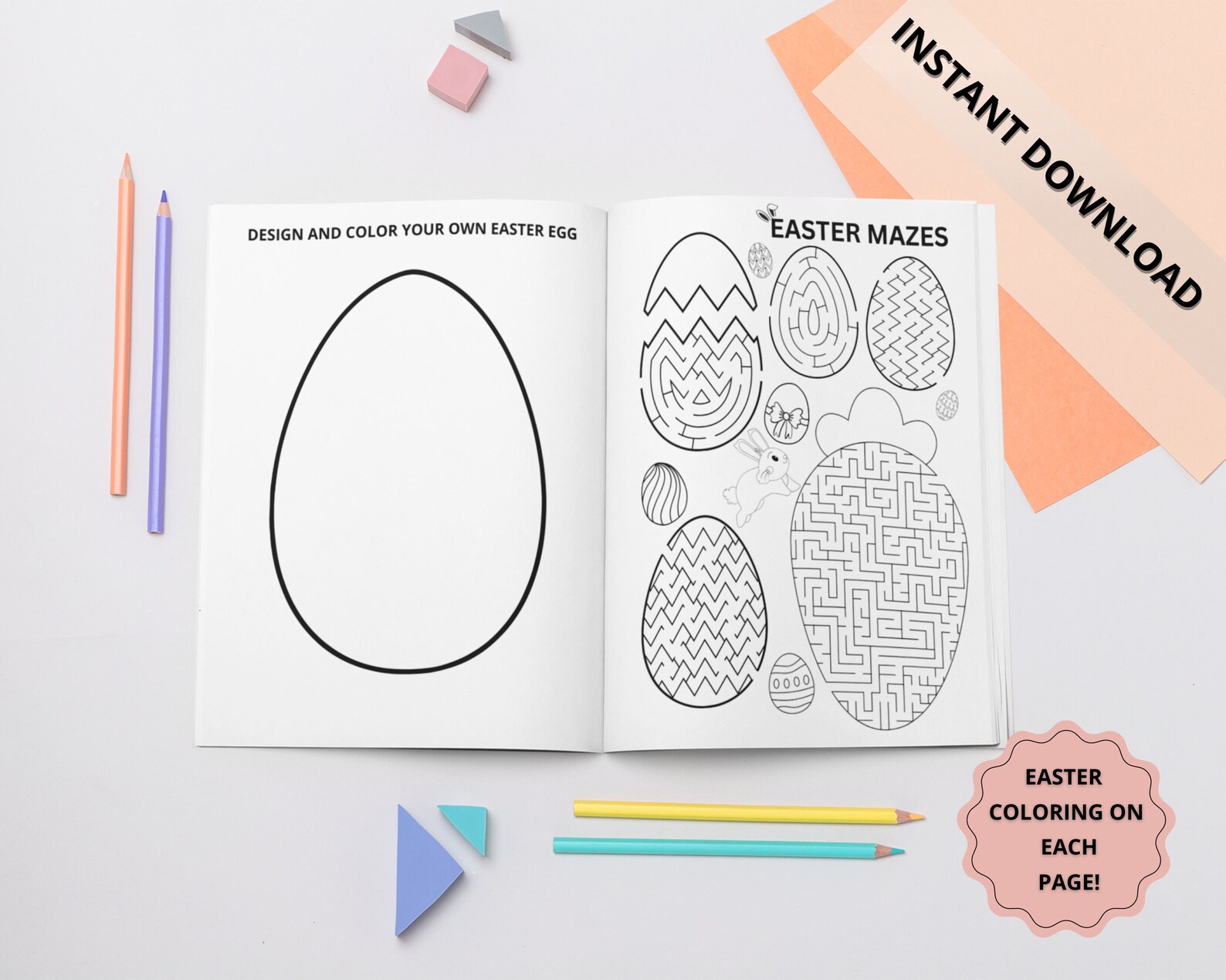 Easter Activity Sheets, Easter Coloring Pages, Easter Activities for ...