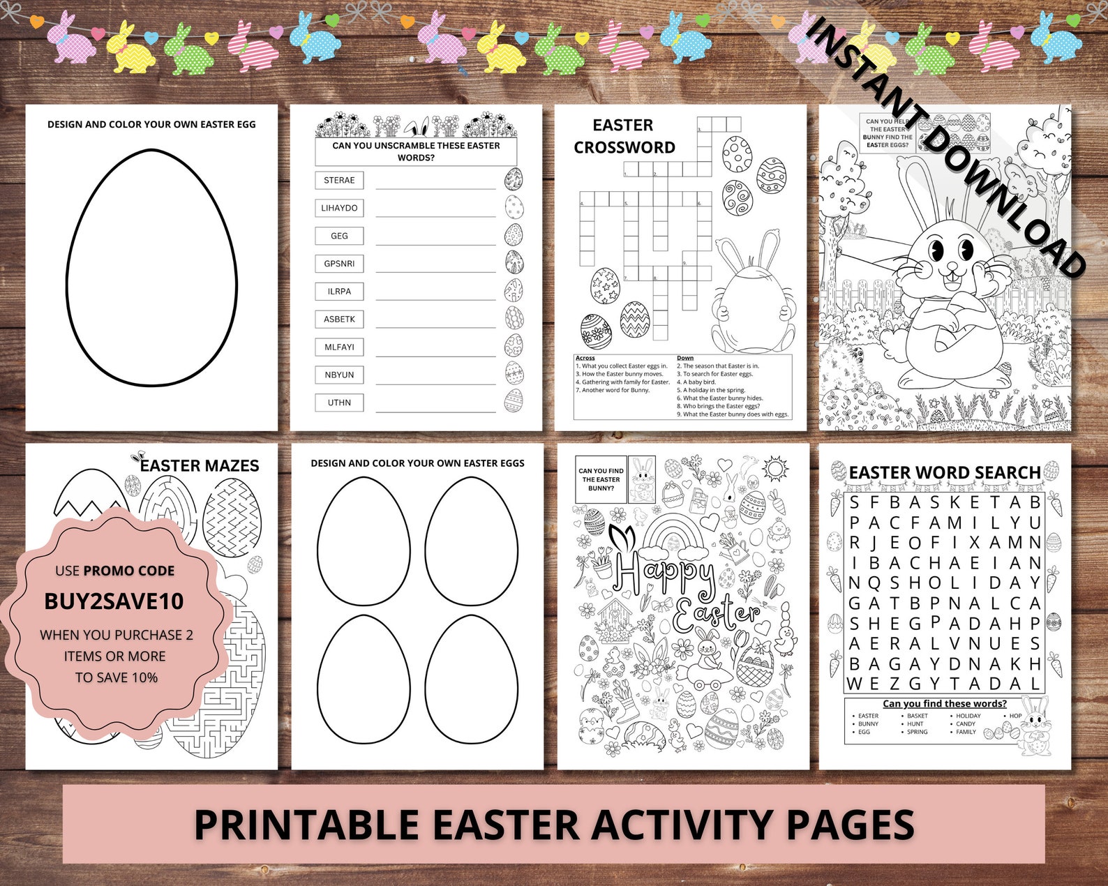 Easter Activity Sheets, Easter Coloring Pages, Easter Activities for ...