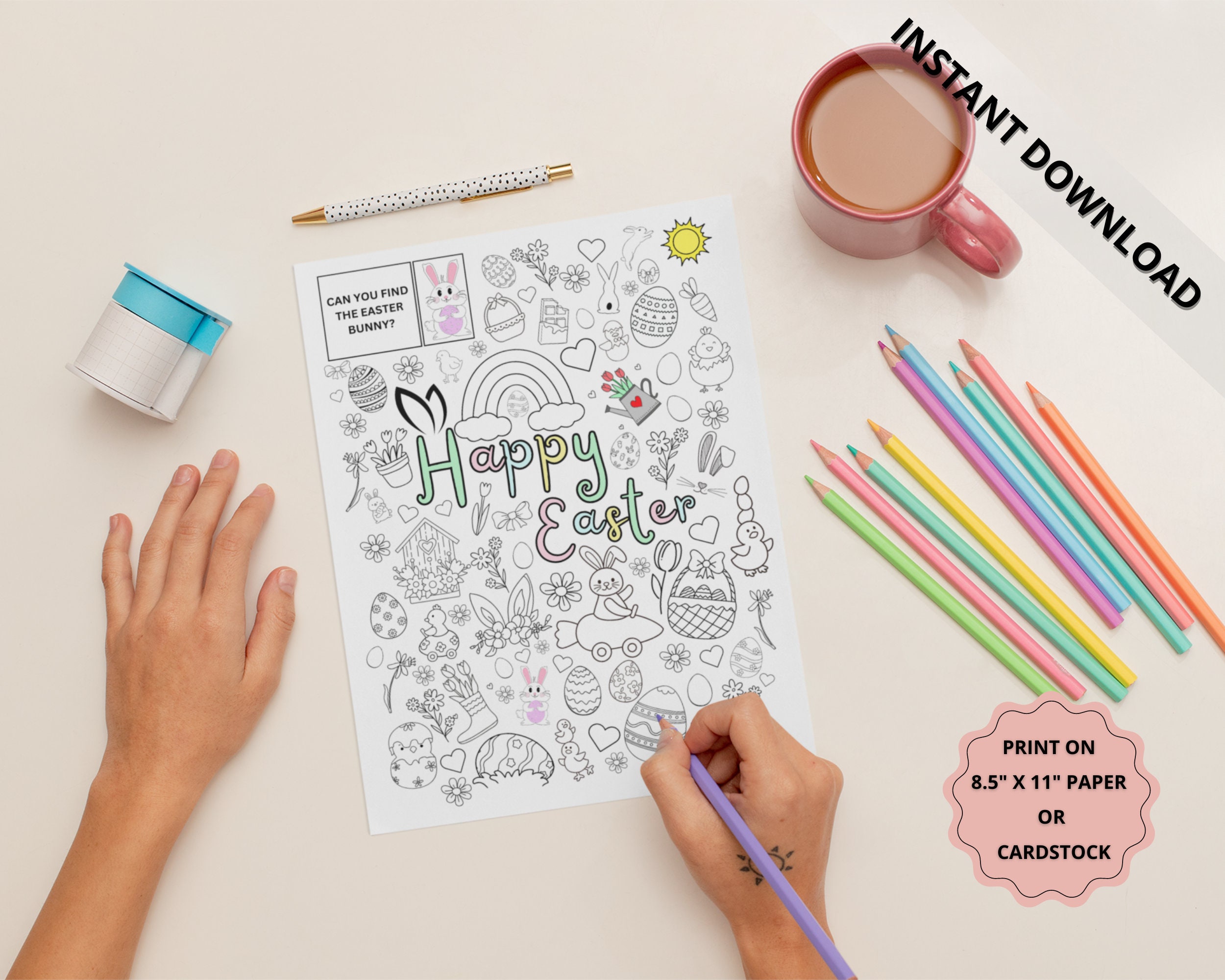 Easter Activity Sheets, Easter Coloring Pages, Easter Activities for ...