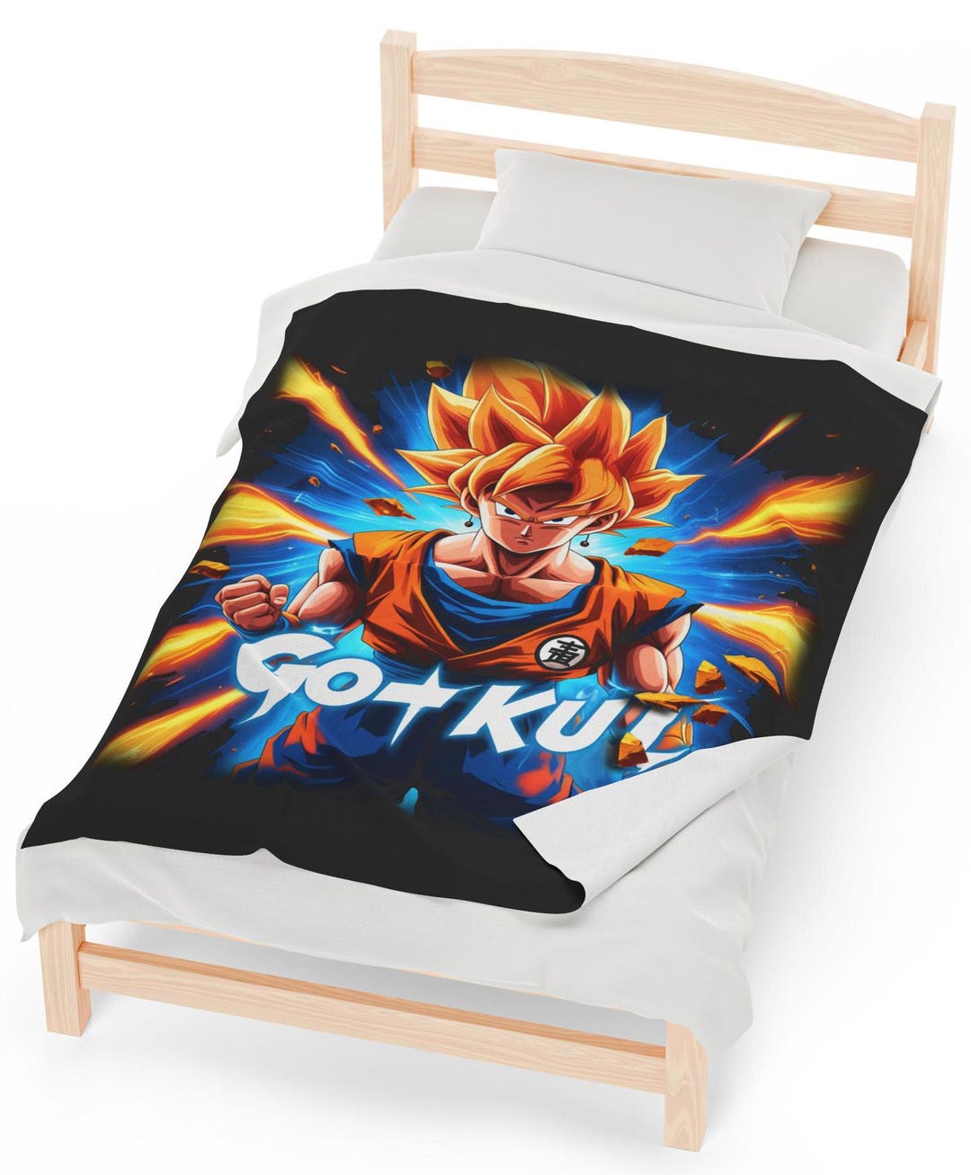 Goku Super Saiyan Dragon Ball Blanket , Gift for Anime Fans, Cozy Throw ...