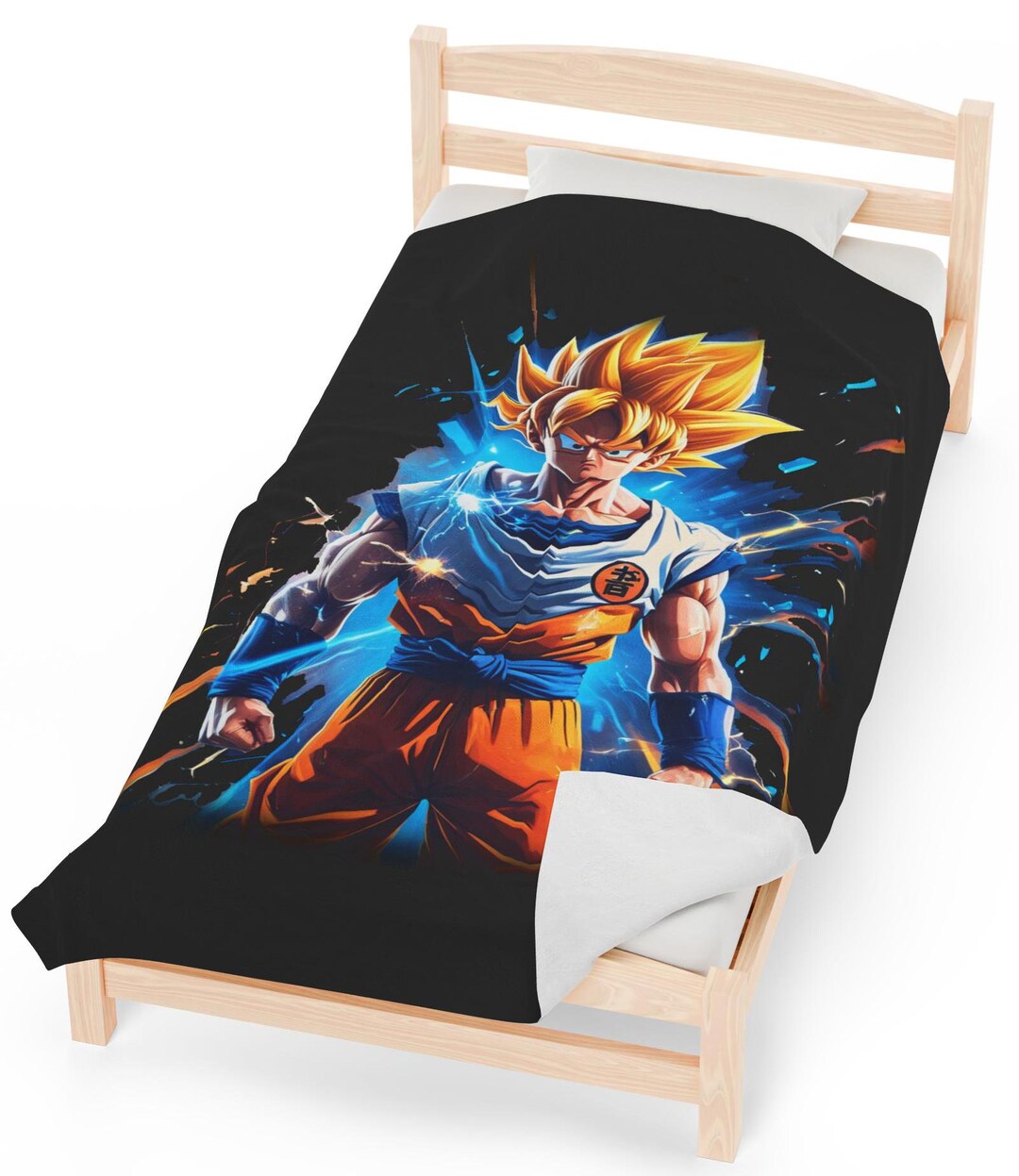 Goku Super Saiyan Dragon Ball Blanket , Gift for Anime Fans, Cozy Throw ...