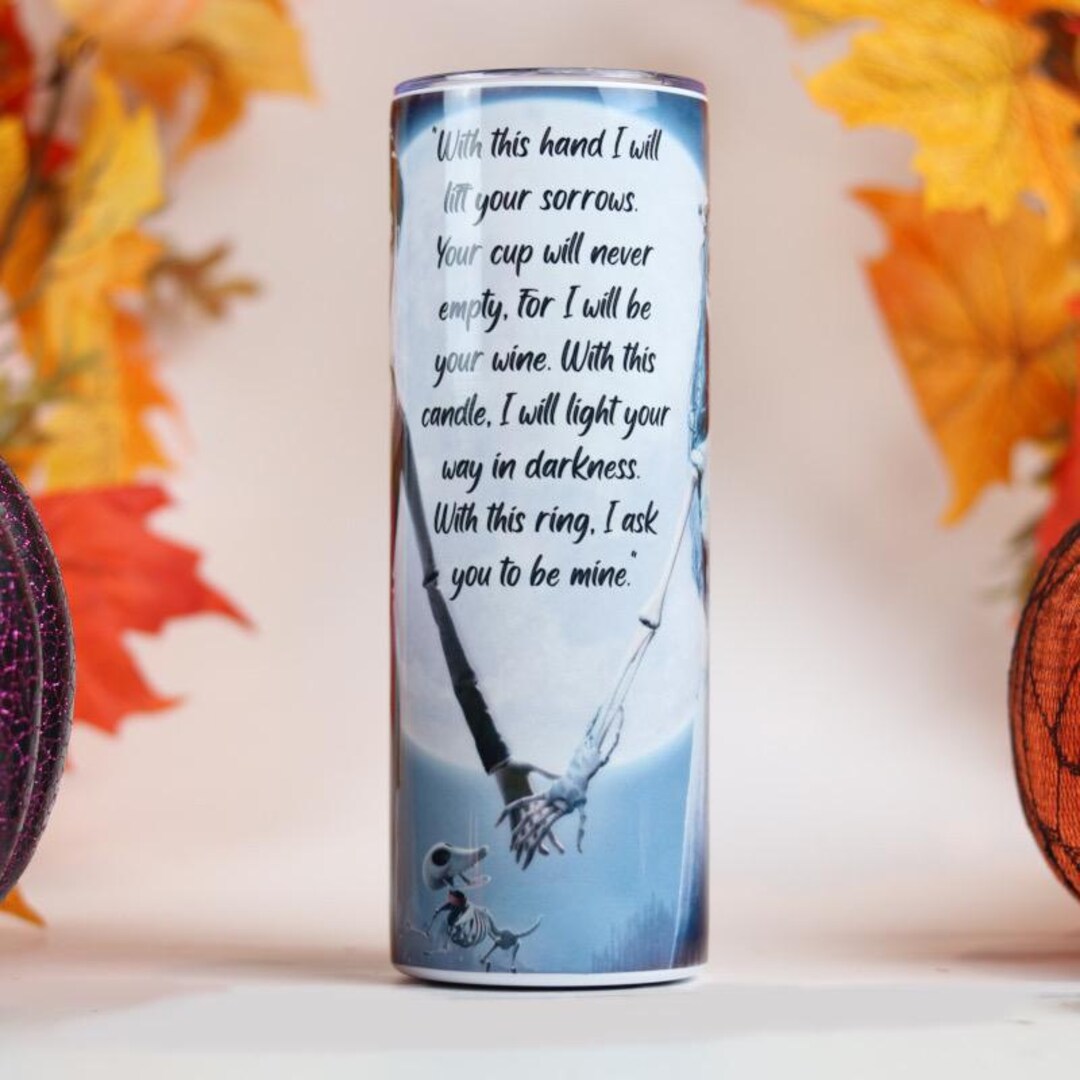 20 Oz Corpse Bride | Horror Movie | Halloween | Skinny Tumbler| Tumbler ...