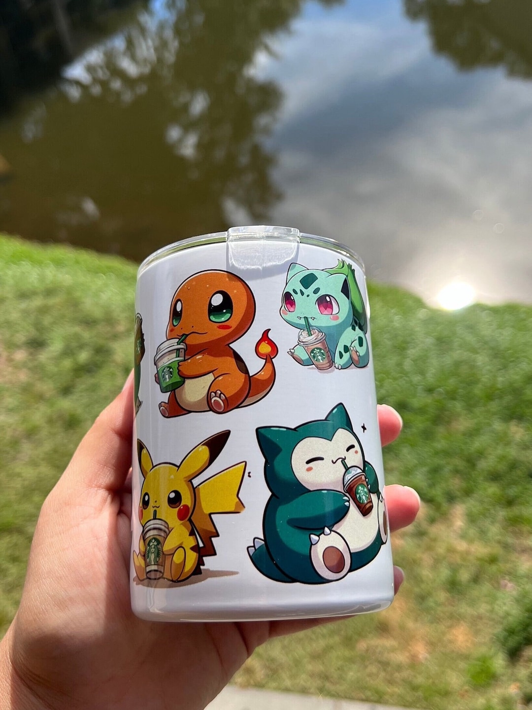 10 Oz Tumbler Poké | Pikachu | Charmander | Bulbasaur | Kawaii | Anime ...