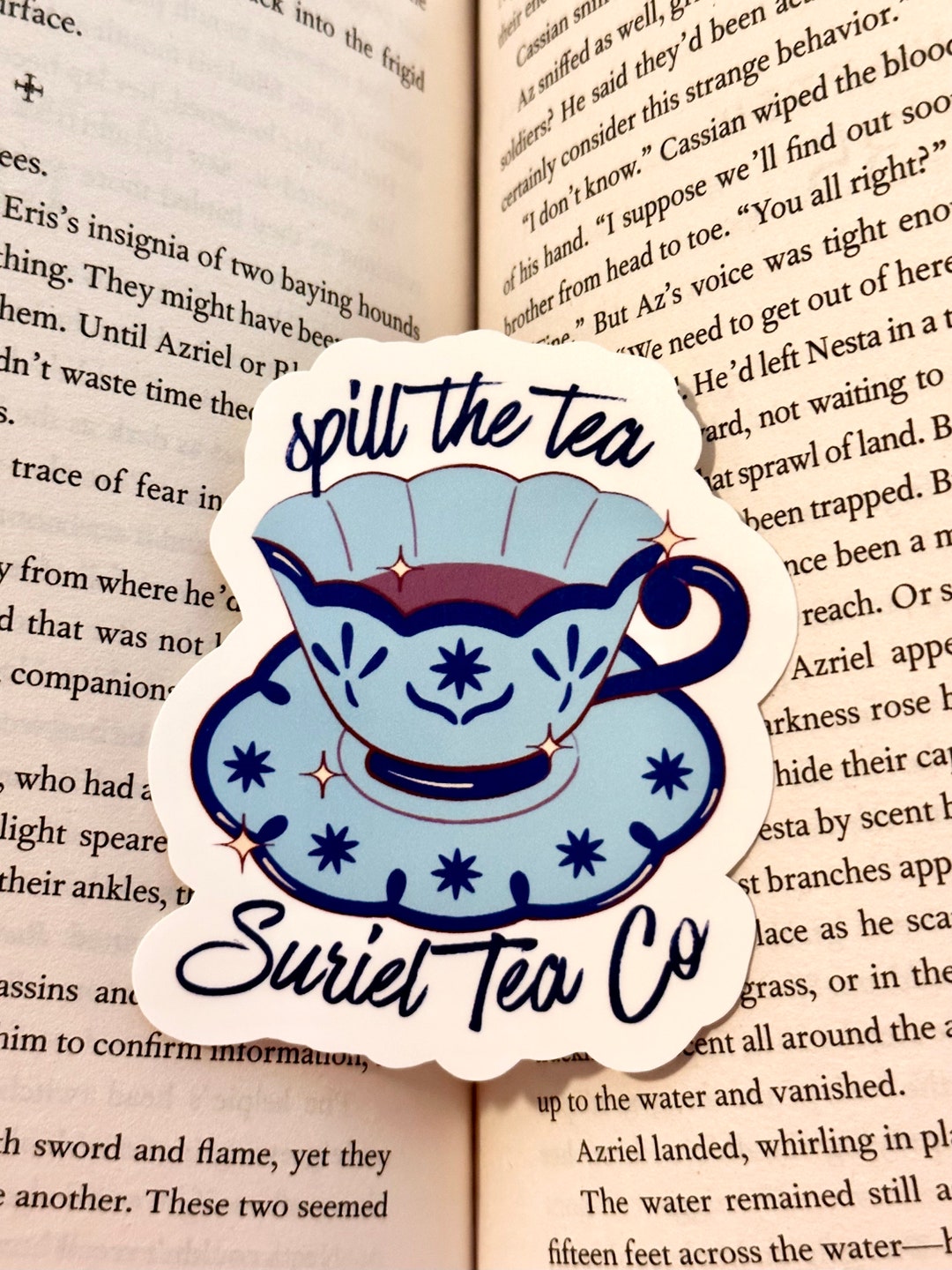 Suriel Tea Co Sticker ACOTAR Sticker fantasy Sticker - Etsy