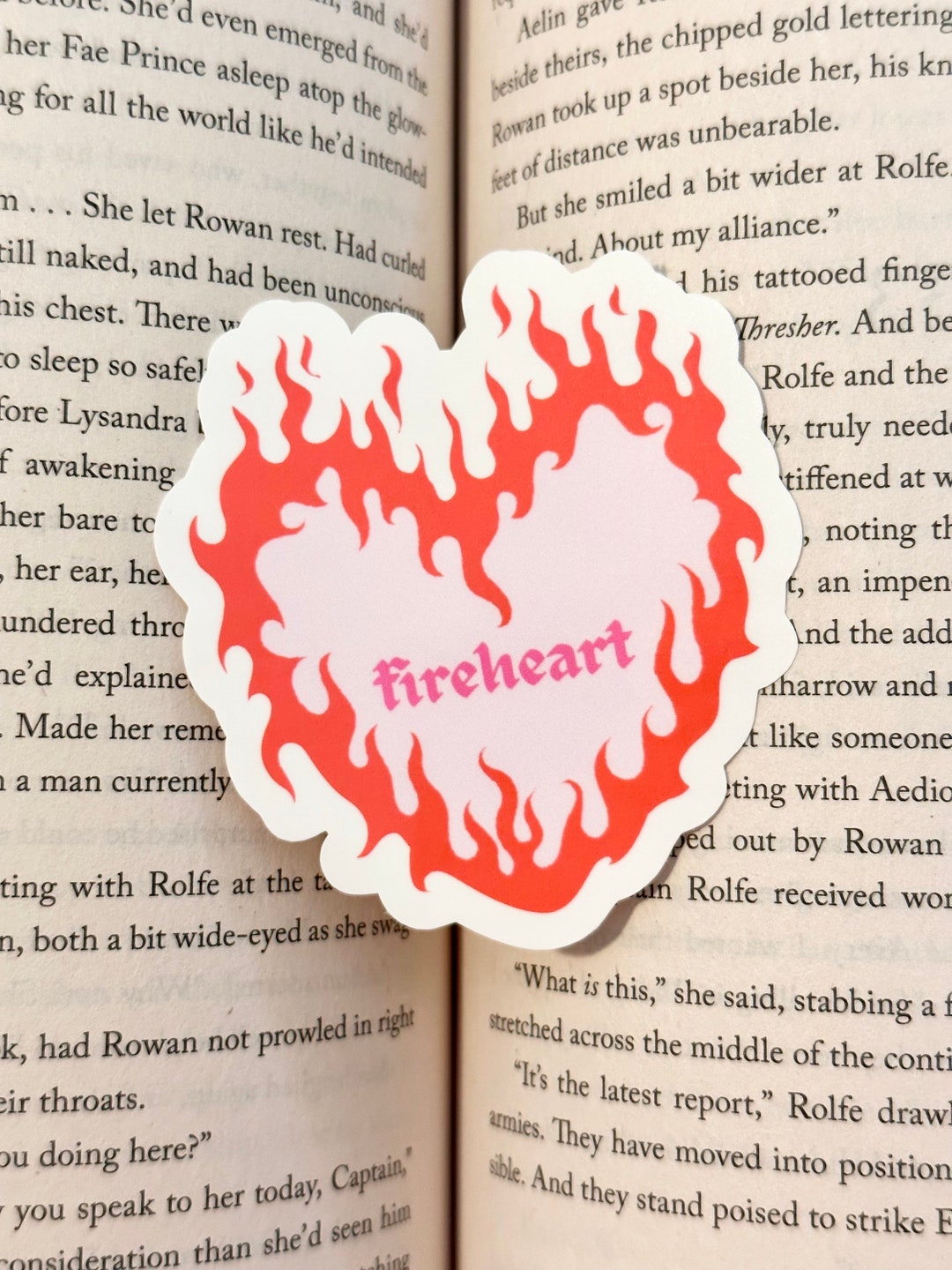 Fire Heart Sticker | TOG Sticker |fantasy Sticker | Booktok Sticker ...