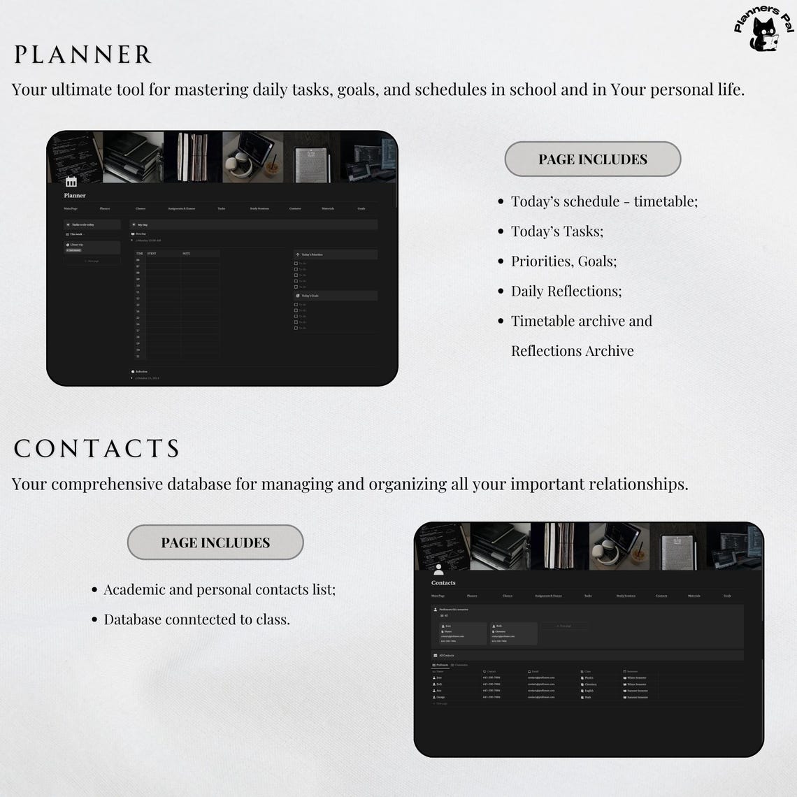 Black Student All-in-one Planner | DARK MODE | Ultimate Notion Planner ...