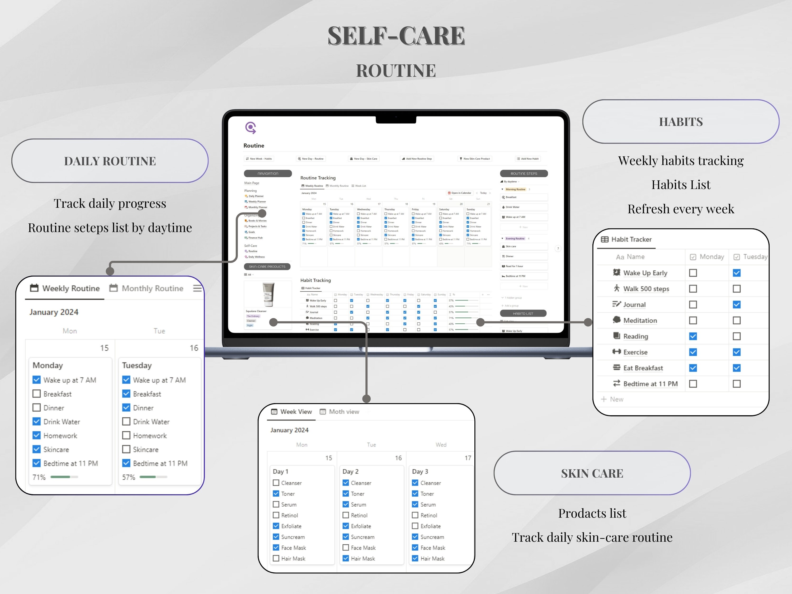 Ultimate Second Brain Planner Notion Digital Brain Notion Life Planner ...