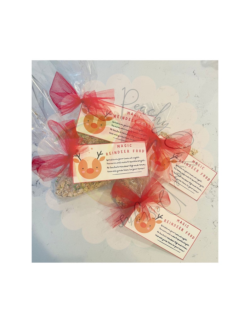 Magical Reindeer Food Tag- Christmas Gift Tag- Digital Download PDF - Etsy
