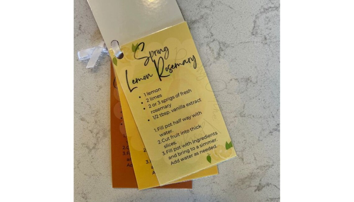 Seasonal Simmer Pot Recipe Cards Digital Download - Etsy