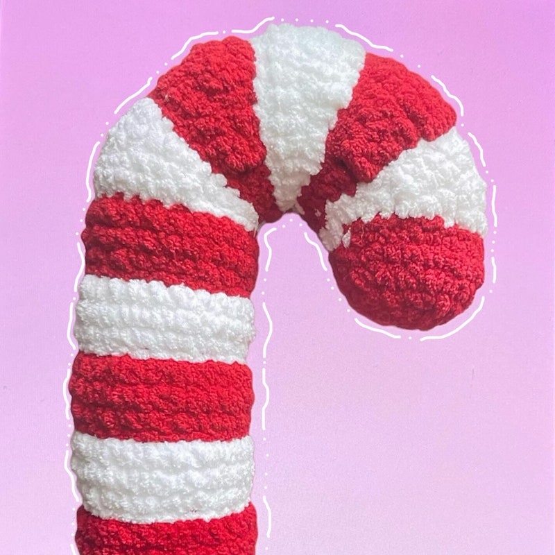 Candy Cane Pillow - Etsy